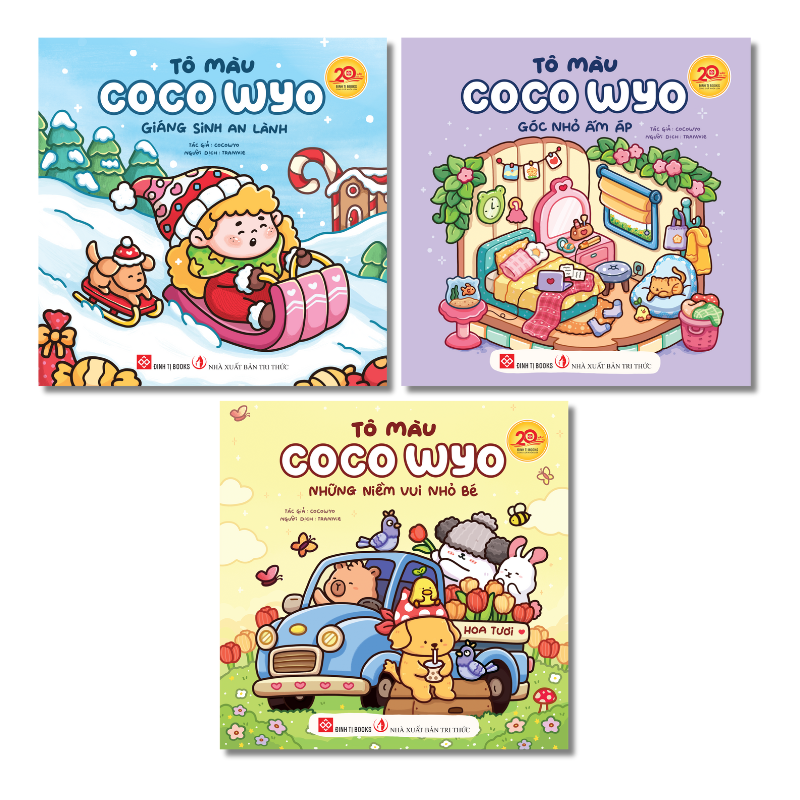 Combo (3 tập): Tô màu Coco Wyo | Đinh Tị Books